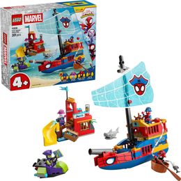 Konstruktionsspielsteine Lego "Piratenschiff von Spideys Team (11208), Lego Spidey", bunt, Spielbausteine, Kinder, Kunststoff, Made in Europe