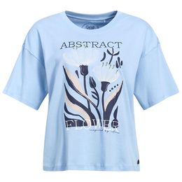 Gina Damen T-Shirt mit Brust-Print