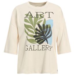 Gina Damen T-Shirt mit Brust-Print