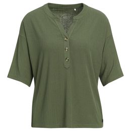 Gina Damen T-Shirt mit Strukturstreifen