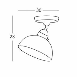 KOLARZ Deckenlampe Nonna, &Oslash; 30 cm, Zitronen, Rand glatt