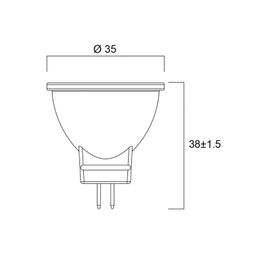 Sylvania LED-Reflektor GU4 MR11 4W 4.000K 36&deg; 345lm