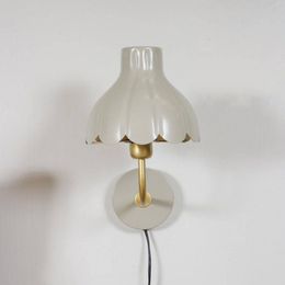 PR Home Wandlampe Wells, beige/goldfarben, 21 cm, Metall