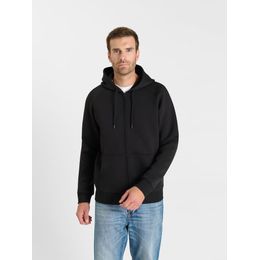 Le Temps Des Cerises Zip-Up Hoodie 'BALIN' male Black size XXXL