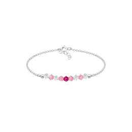 Elli Armband M&auml;dchen Gr&ouml;&szlig;e 14 pink / rot / silber