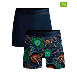 MUCHACHOMALO 2er-Set: Boxershorts in Dunkelblau/ Bunt - 43% | Gr&ouml;&szlig;e 176 | Kinder-waesche