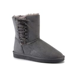 ISLAND BOOT Winterboots "Goldboro" in Grau - 80% | Gr&ouml;&szlig;e 38 | Damen-stiefel