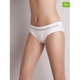 COTONELLA 4er-Set: Slips in Wei&szlig; - 54% | Gr&ouml;&szlig;e XL | Damen-unterteile