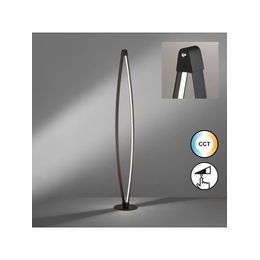 Fischer und Honsel FISCHER & HONSEL Standleuchte "Fenga" in Schwarz - (H)145 cm x &Oslash; 21 cm - 71% | Stehleuchten