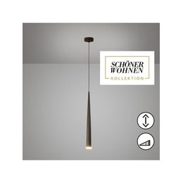 FH Lighting LED-Pendelleuchte "Cone" in Schwarz - &Oslash; 12 cm x (H)160 cm - 67% | Haengeleuchten-deckenleuchten