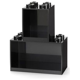 Lego Regal "Brick" in Schwarz - (B)21,5 x (H)32 x (T)16 cm - 50% | Kinder-moebel