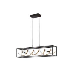 Fischer und Honsel FISCHER & HONSEL LED-H&auml;ngeleuchte in Schwarz/ Gold - (B)90 x (H)20 cm - 76% | Haengeleuchten-deckenleuchten