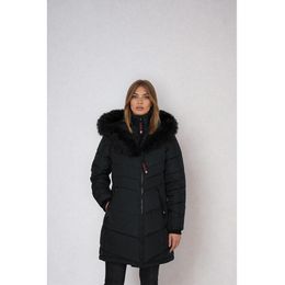 CANADA weather gear Wintermantel in Schwarz/ Braun - 62% | Gr&ouml;&szlig;e M | Damenjacken