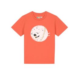 Watabout.kids Shirt 'Planet mit Eis' boy Orange size 110/116
