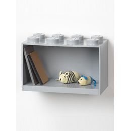 Lego Wandregal "8 Knobs" in Grau - (B)31,8 x (H)21,3 x (T)16 cm - 50% | Kinder-moebel