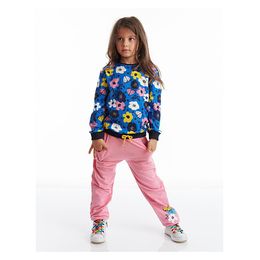Denokids 2tlg. Outfit "Flowers" in Blau/ Rosa - 66% | Gr&ouml;&szlig;e 116 | Kinder-sweatshirts-jacken