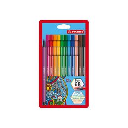 Stabilo Premium-Filzstifte "Stabilo Pen68 Colorparade" - 12 St&uuml;ck - 12% | Schulzubehoer