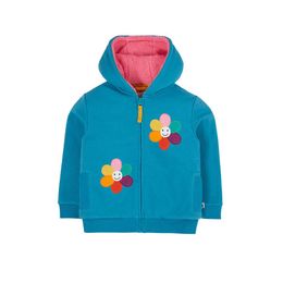 frugi Sweatjacke "Ted" in Blau - 48% | Gr&ouml;&szlig;e 104/110 | Kinder-sweatshirts-jacken