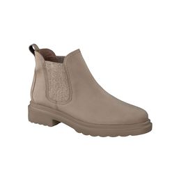 Paul Green Leder-Chelsea-Boots in Beige - 46% | Gr&ouml;&szlig;e 36 | Stiefeletten