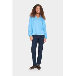 Saint Tropez Bluse "Campanula" in Blau - 57% | Gr&ouml;&szlig;e M | Damen-blusen