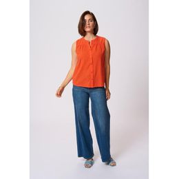Kaffe Blusentop in Orange - 42% | Gr&ouml;&szlig;e 38 | Damen-blusen
