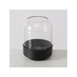 Boltze Vase ''Malena'' in Schwarz - (H)12,5 x &Oslash; 9 cm - 66% | Kerzen-vasen