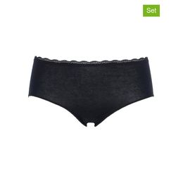 COTONELLA 3er-Set: Pantys in Schwarz - 50% | Gr&ouml;&szlig;e XL | Damen-unterteile