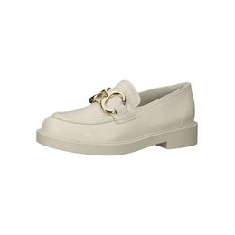 Paul Green Leder-Mokassins in Creme - 54% | Gr&ouml;&szlig;e 40,5 | Damen-schuhe-halbschuhe