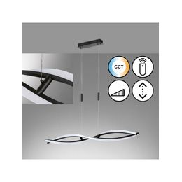 Fischer und Honsel FISCHER & HONSEL LED-Pendelleuchte "Torcido" in Schwarz - (B)105,5 x (H)150 cm - 72% | Haengeleuchten-deckenleuchten