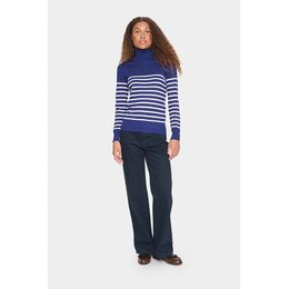 Saint Tropez Rollkragenpullover in Dunkelblau - 57% | Gr&ouml;&szlig;e M | Damen-pullover-cardigans