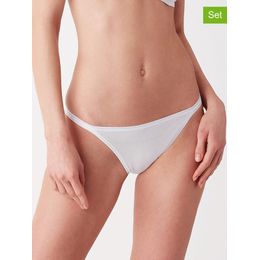 COTONELLA 3er-Set: Slips in Wei&szlig; - 54% | Gr&ouml;&szlig;e M | Damen-unterteile