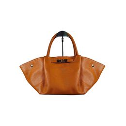 Florence Bags Leder-Henkeltasche "Enfola" in Hellbraun - (B)50 x (H)22 x (T)17 cm - 80% | Damen-taschen