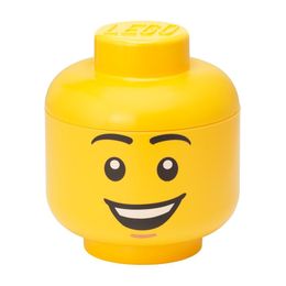 Lego Aufbewahrungsbox "Happy Boy" in Gelb - (H)18,5 x &Oslash; 16 cm - 50% | Kisten-koerbe
