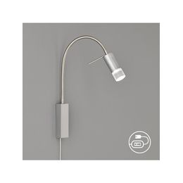Fischer und Honsel FISCHER & HONSEL LED-Wandleuchte "Flex" in Silber - (H)40 cm - 71% | Wandleuchten