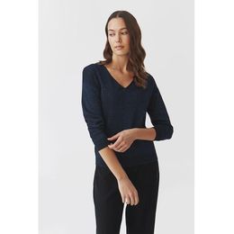 TATUUM Pullover "Flare" in Dunkelblau - 41% | Gr&ouml;&szlig;e M | Damen-pullover-cardigans