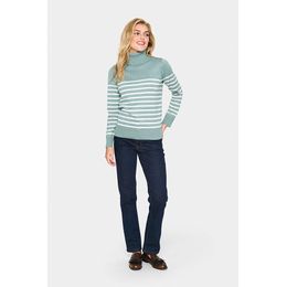 Saint Tropez Rollkragenpullover in T&uuml;rkis - 62% | Gr&ouml;&szlig;e XS | Damen-pullover-cardigans