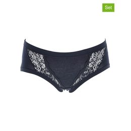 COTONELLA 4er-Set: Pantys in Schwarz - 54% | Gr&ouml;&szlig;e L | Damen-unterteile