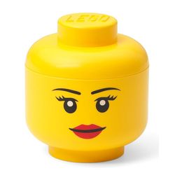 Lego Aufbewahrungsbox "Girl" in Gelb - (H)11,5 x &Oslash; 10,2 cm - 50% | Kisten-koerbe