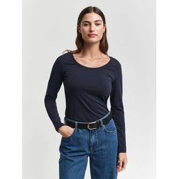 Gant Longsleeve in Dunkelblau - 53% | Gr&ouml;&szlig;e L | Damen-tops