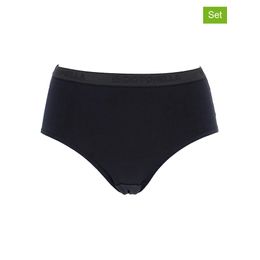 COTONELLA 2er-Set: Pantys in Schwarz - 60% | Gr&ouml;&szlig;e L | Damen-unterteile