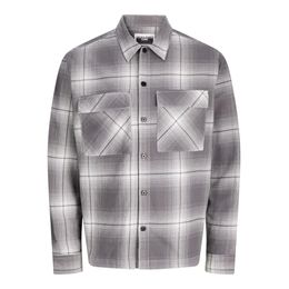 Jack & Jones Jack & Jones Junior Button Up Shirt 'CHARLIE CHECK' boy Grey size 128