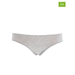 COTONELLA 2er-Set: Pantys in Grau/ Rosa - 50% | Gr&ouml;&szlig;e L | Damen-unterteile