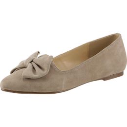 Andrea Conti Damen Ballerina taupe Gr&ouml;&szlig;e 41