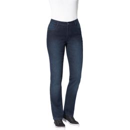 CR&Eacute;ATION L Damen Thermojeans mit kariertem Futter dark blue-denim Gr&ouml;&szlig;e 25