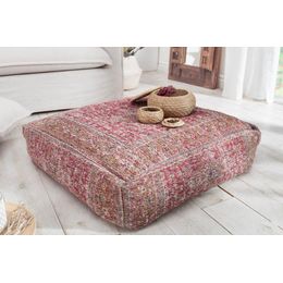 Riess Ambiente Orientalisches Bodenkissen XL OLD MARRAKESCH 70cm rot florales Muster Sitzpouf Riess-Ambiente