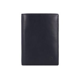 DuDu Geldb&ouml;rse RFID Leder 9,5 cm in navy | Gr.: onesize