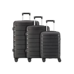 d&n D&N Travel Line 4100 4 Rollen Kofferset 3-teilig in black | Gr.: onesize