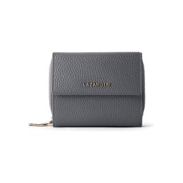 Lazarotti Bologna Leather Zip-Around Geldb&ouml;rse Leder 12 cm in grey | Gr.: onesize