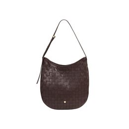 DuDu Sylvie Schultertasche Leder 36.5 cm in coffee brown | Gr.: onesize