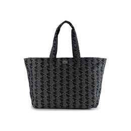 Lacoste Monogram Neocroc Shopper Tasche XL 42 cm in mono jacquard denim noir | Gr.: onesize